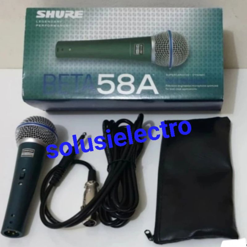 Jual Mic Shure Beta 58A Mic Kabel Murah Mic Kabel Besi | Shopee Indonesia