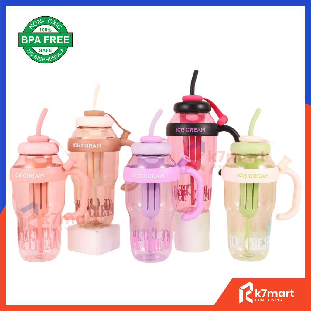 Jual K7MART HU104 BOTOL MINUM ICE CREAM DENGAN KAPASITAS BESAR 1200ML ...