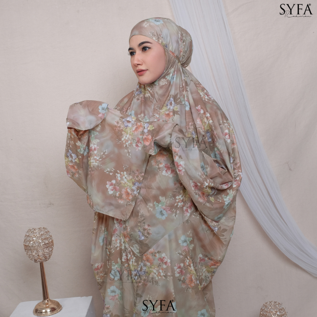 Jual Syfa Rahman - Mukena Mini Traveling Terusan Motif Parasut Korea ...