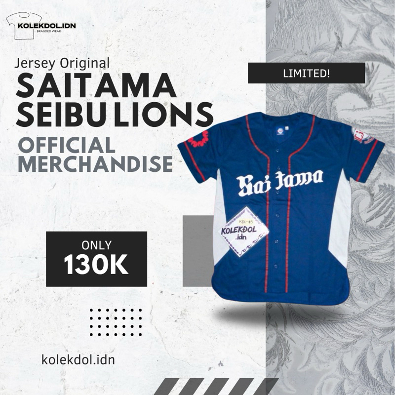 Jual Jersey Original - Saitama Seibu Lions Official Merchandise - KDL-3 | Shopee Indonesia