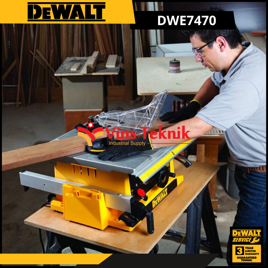Jual Dewalt DWE7470 Table Saw 10 Inch Mesin Potong Kayu Meja Circular Saw DWE 7470 Shopee Indonesia