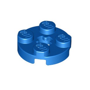 Jual Lego Blue Part 4032 Plate, Round 2 x 2 with Axle Hole | Shopee ...