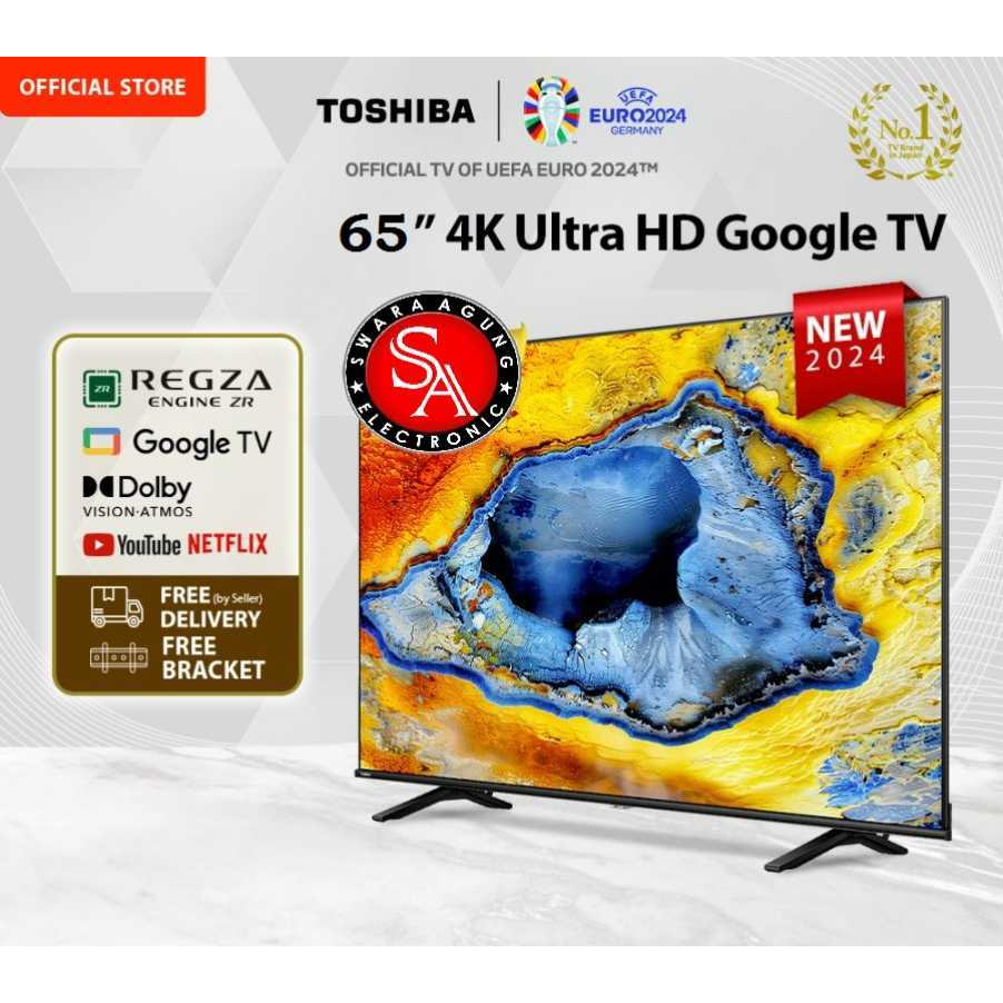 Jual Toshiba 65 inch TV LED Google TV Dolby Vision 4K UHD 65C350NP ...