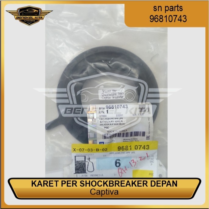Jual Karet Per Shockbreaker Depan Captiva Insulator Shock Captiva ...