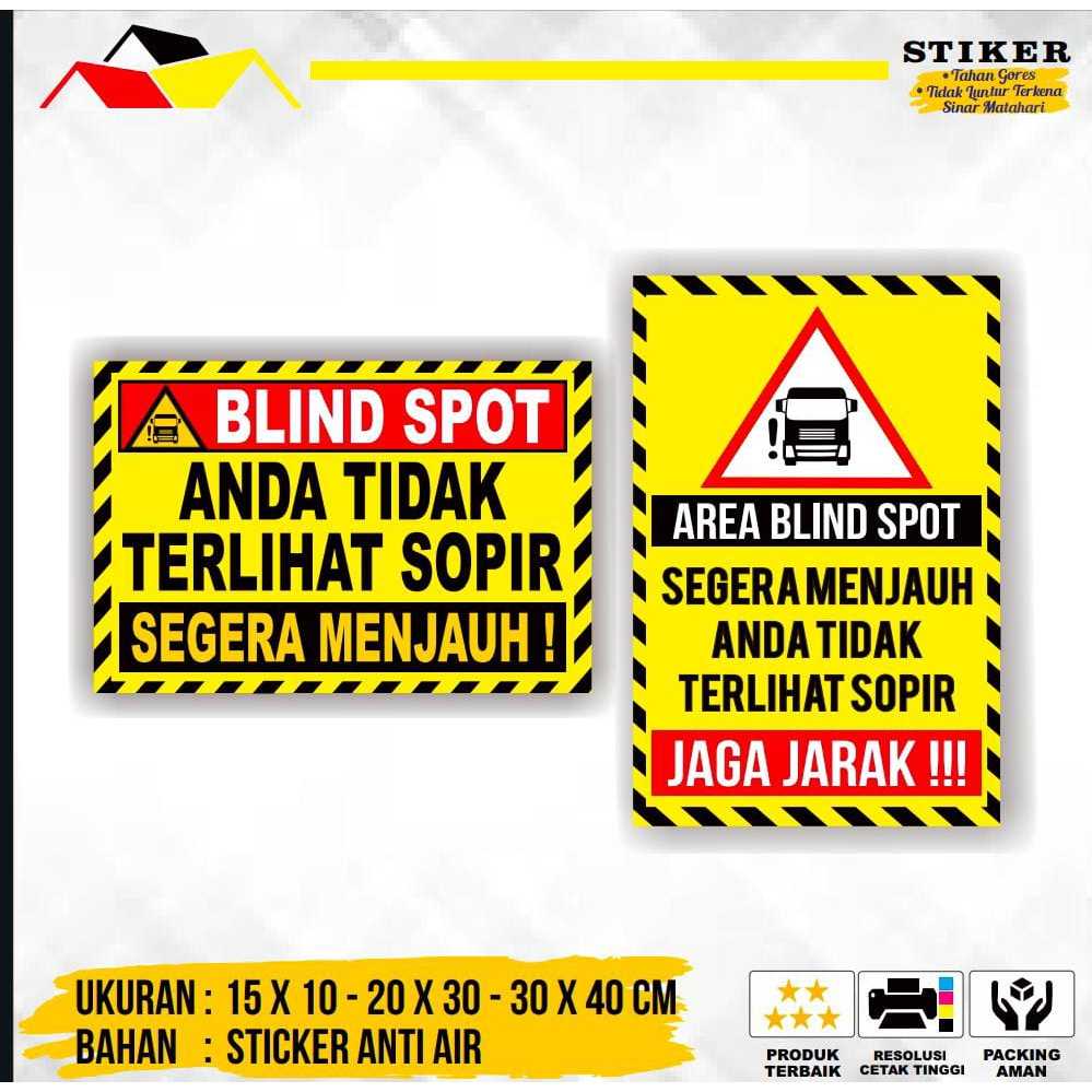 Jual STIKER BLIND SPOT PADA BAK/BOX TRUK BARANG | Shopee Indonesia