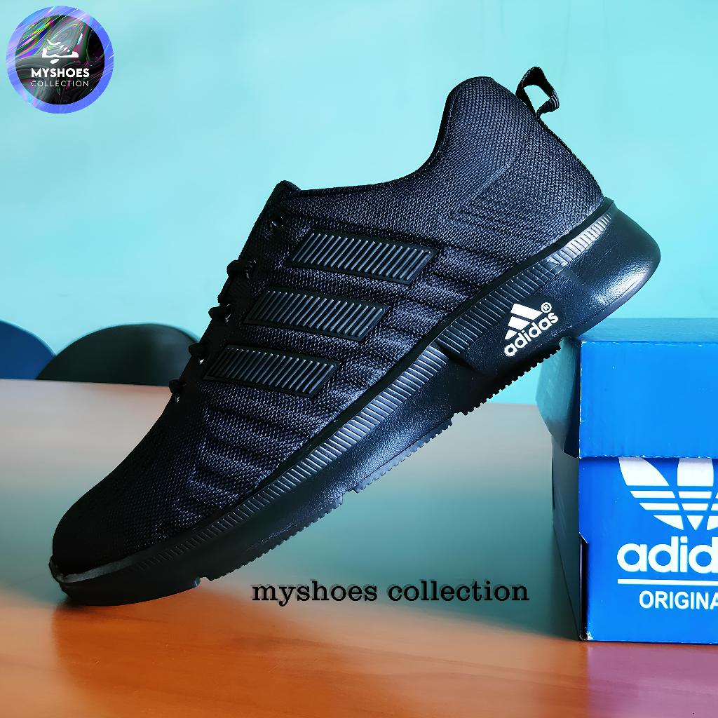Jual Sepatu Sneakers Pria Terbaru Ad Champ Road Full Hitam Sepatu ...