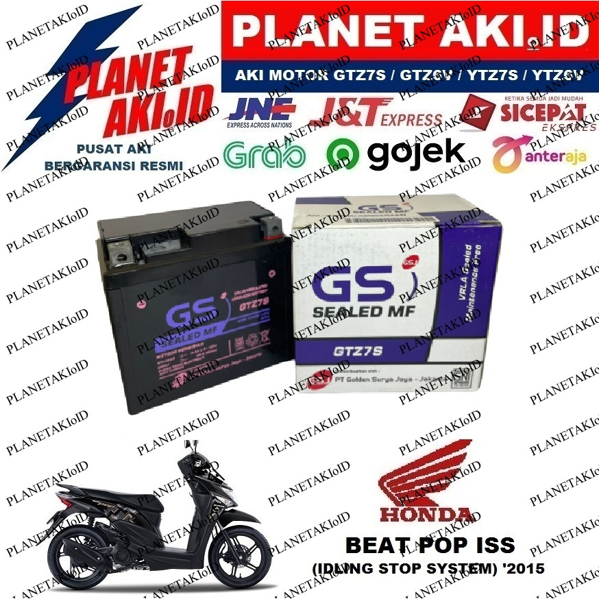 Jual Aki Motor Honda Beat Deluxe ISS GTZ7S Accu Kering MF | Shopee ...