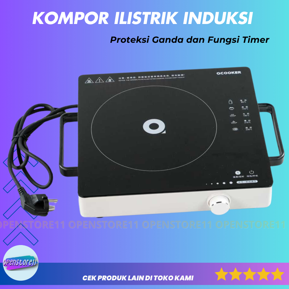 Jual Kompor Induksi Listrik Minimalis Fungsi Timer Infrared Proteksi ...