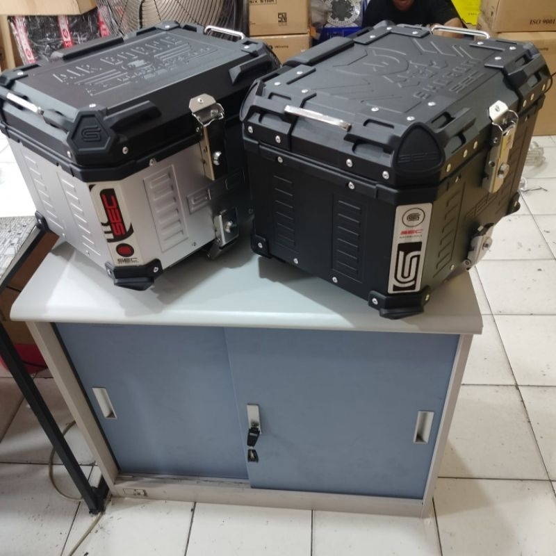 Jual TOPBOX MOTOR SEC ALMUNIUM UNIVERSAL 45 LITER ADVENTURE KOTAK BOX ...