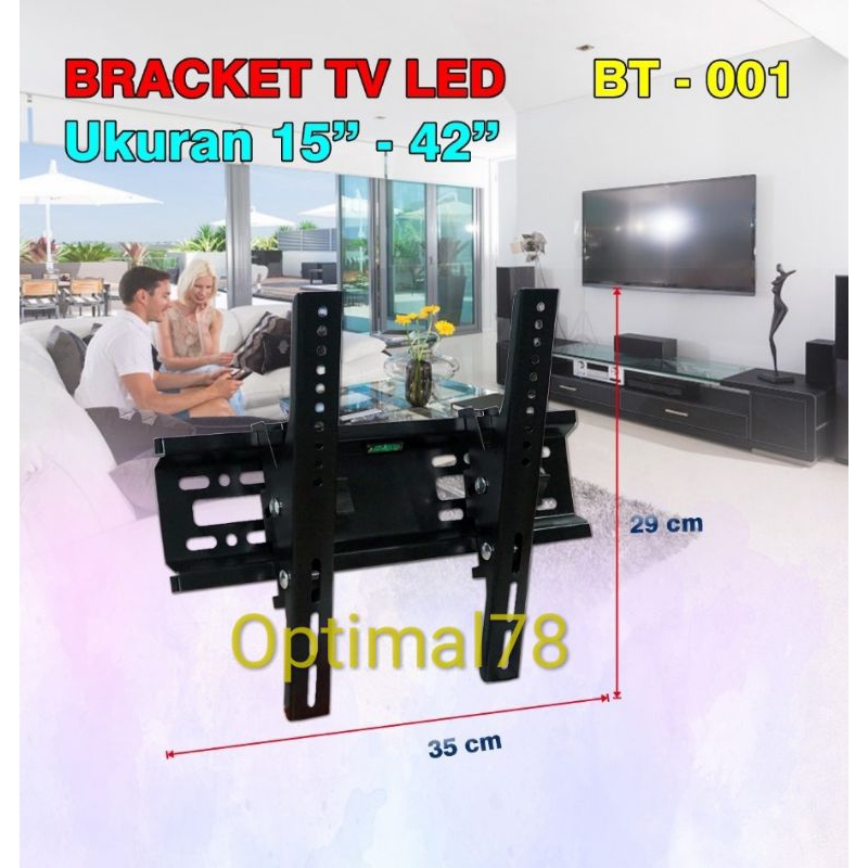 Jual Bracket TV LCD/LED BT-001 Ukuran Layar 15" - 42" | Shopee Indonesia