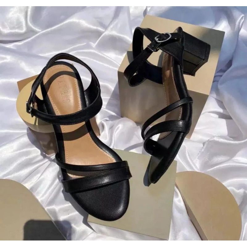 Jual sandal heels wanita size jumbo empuk | Shopee Indonesia