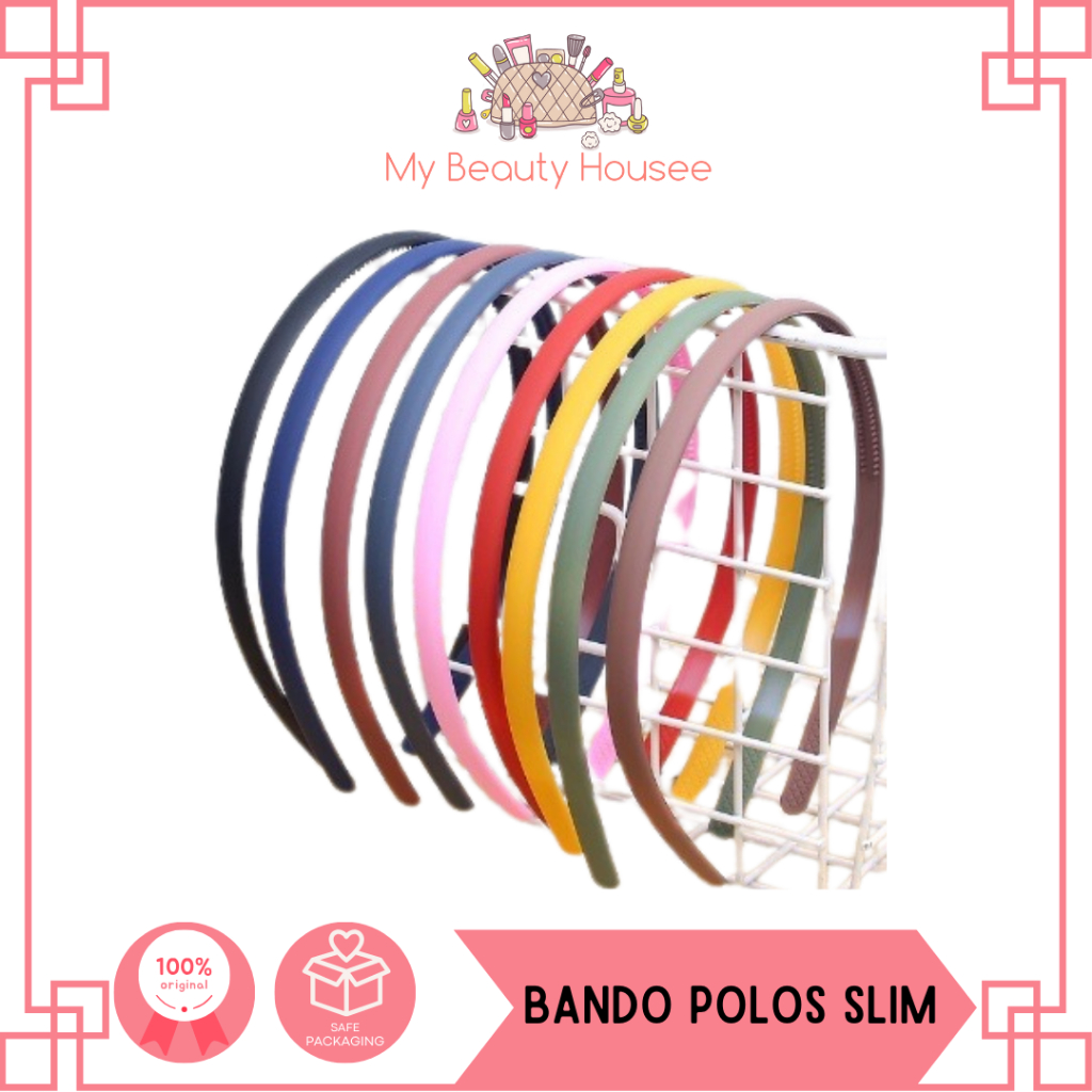 Jual BANDO POLOS SLIM - BANDO TIPIS MATTE FULL COLOR KOREA - HAIRBAND ...