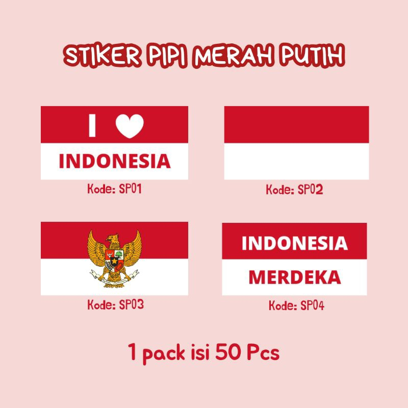 Jual STICKER STIKER PIPI BENDERA MERAH PUTIH STIKER HUT RI | Sticker ...