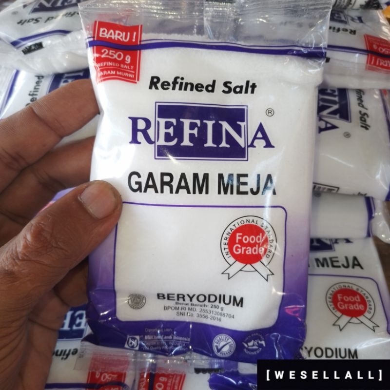 Jual Refina Garam Meja 250 gr | Refina | Garam Meja | Garam Halus ...