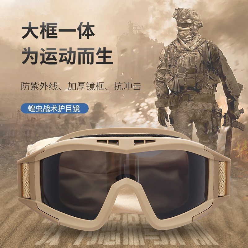 Jual Kacamata Goggle Tactical Sepeda Motor - Pelindung Mata 3 Lensa ...
