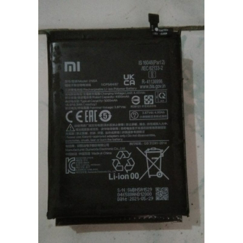 Jual BATERAI REDMI 10 2022/ REDMI NOTE 10 5G/POCO M3 PRO 5G BN5A ...
