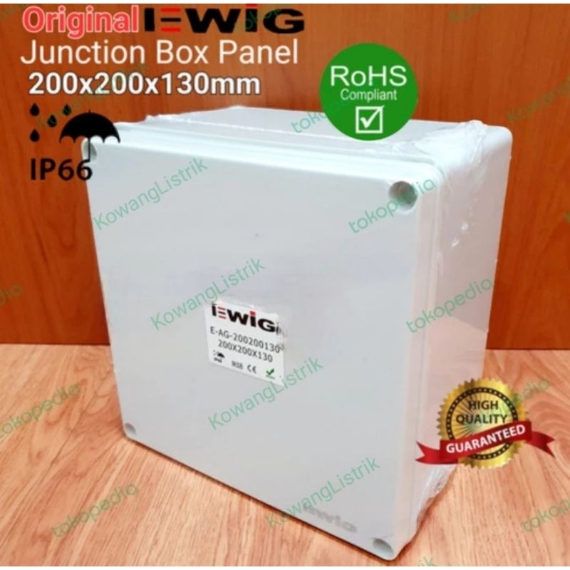 Jual Junction Box 200x200x130 Box Panel plastik ABS EWIG Polos IP66 ...