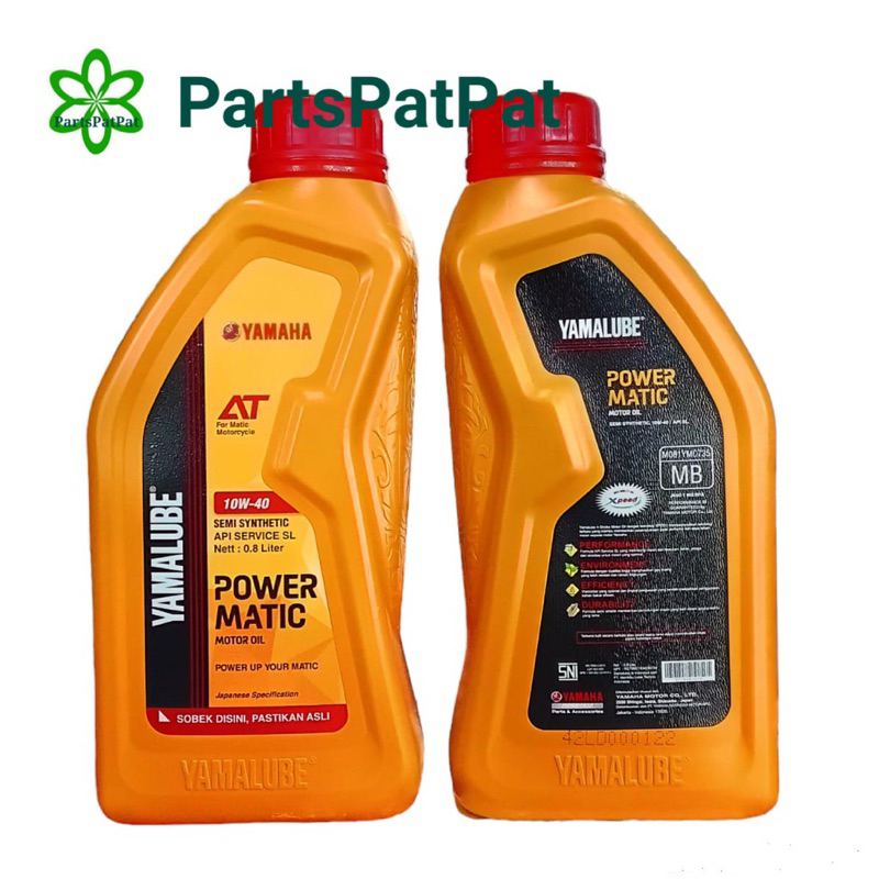 Jual OLI OIL MESIN YAMALUBE POWER MATIC 4T 4TAK 800ML 10W40 10W-40 ASLI ...