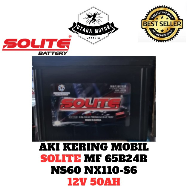 Jual SOLITE Aki Kering Mobil MF 65B24R NS60 NX110-S6 12V 50Ah NEW AVANZA | Shopee Indonesia