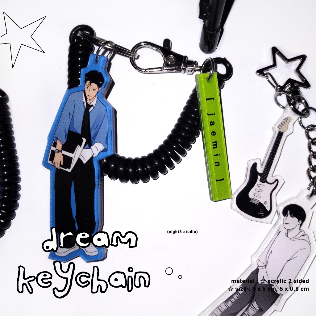 Jual (PO) NCT DREAM KEYCHAIN & STICKER PACK by eight8 studio, fanmade ...