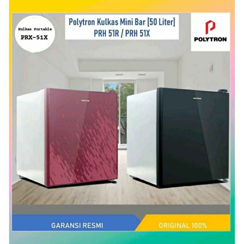Jual KULKAS MINI POLYTRON PRH 51X/KULKAS PORTABLE POLYTRON PRH 51X/POLYTRON KULKAS MINI BAR PRH ...
