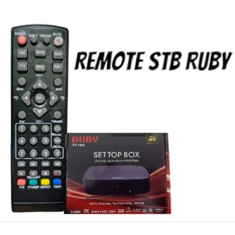Jual Remote set top box Ruby/remot Stb Ruby | Shopee Indonesia