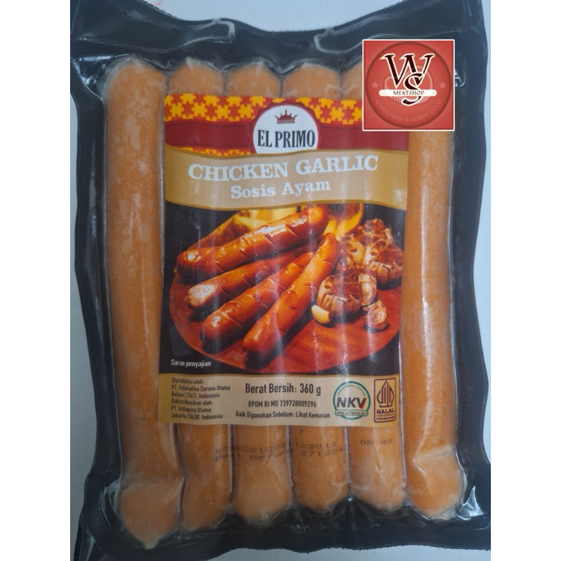 Jual EL PRIMO CHICKEN GARLIC SAUSAGE 360 gr | Shopee Indonesia