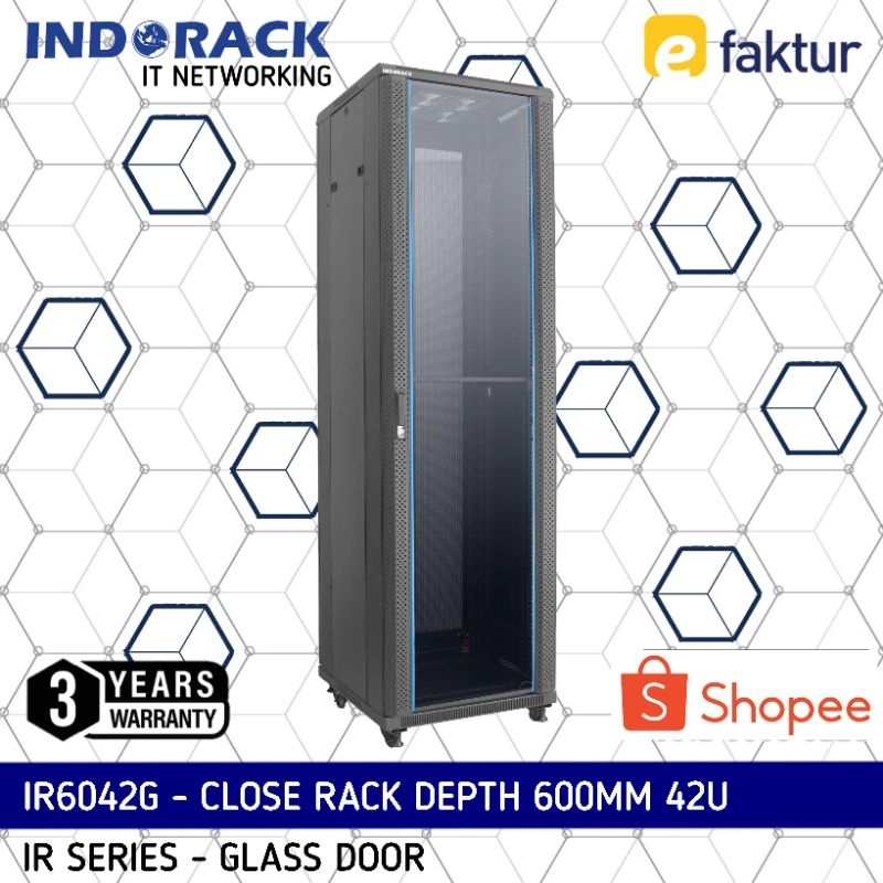 Jual IR6042G / IR6042P / IR6042D - Close Rack INDORACK 42U Depth 600mm ...