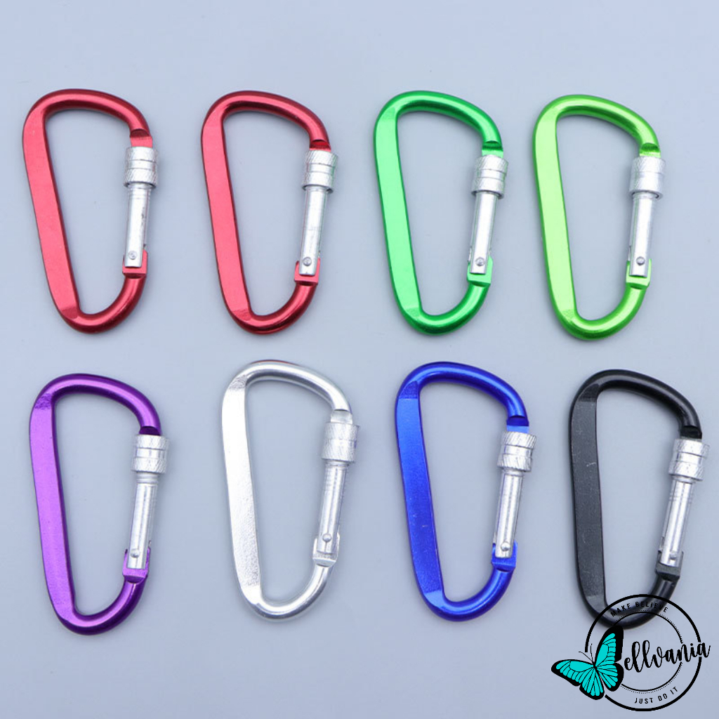 Jual Carabiner Keychain Aluminium Gantungan Kunci Baut Solid | Shopee ...