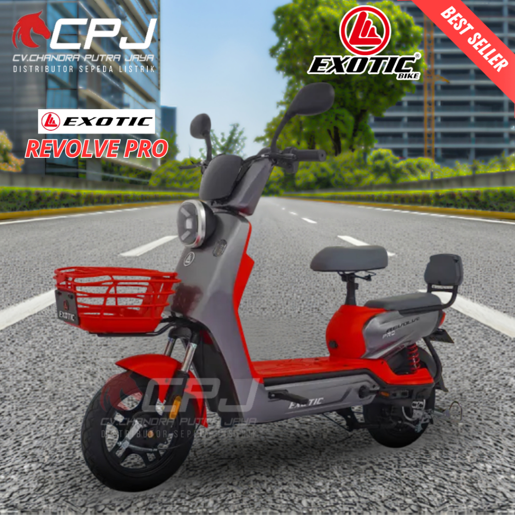Jual Sepeda Listrik EXOTIC REVOLVE PRO Terbaru 500 Watt Garansi Resmi | Shopee Indonesia