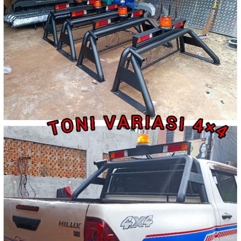 Jual Rollbar Roll Bar Spek Tambang/Mining Double Cabin Hilux 2016-2025 ...