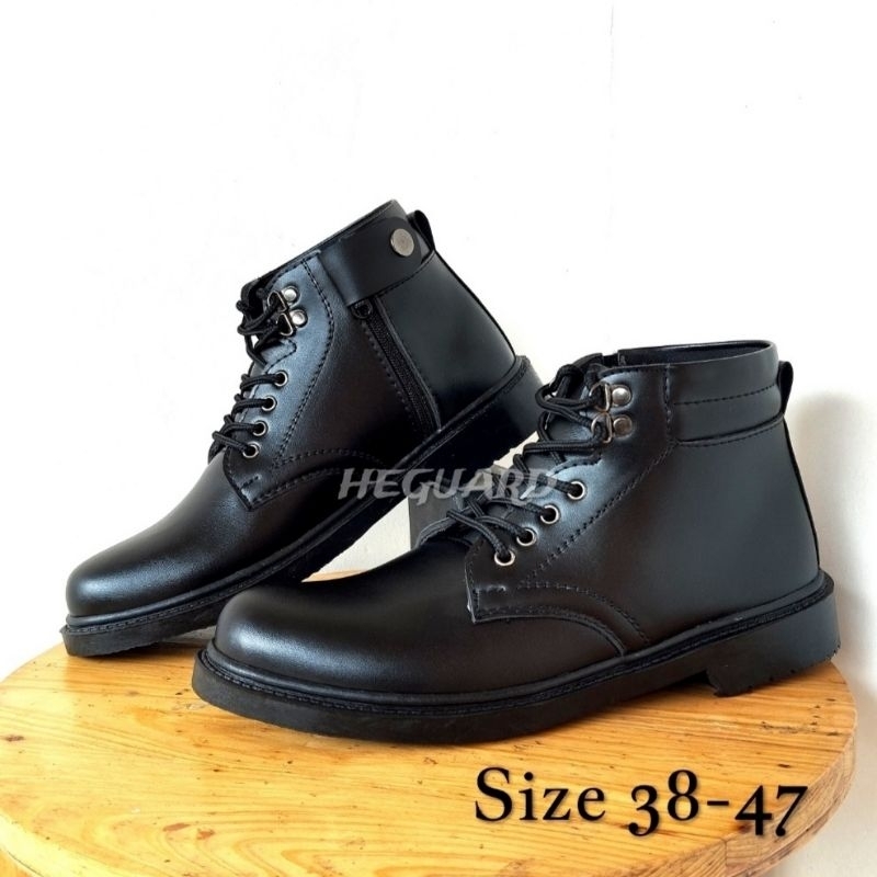 Jual Sepatu Pdh Hitam Dop dan Mengkilap Tali Resleting Sepatu Pdh Pria ...