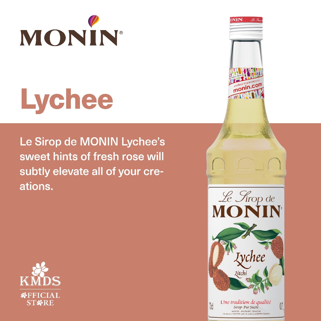 Jual MONIN Lychee syrup 70 CL 700 ML | Shopee Indonesia