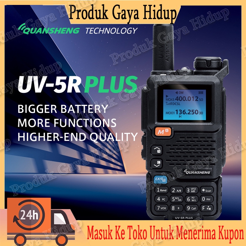 Jual HT QUANSHENG UV5R PLUS/HT TSSD Quansheng UV-5R Plus | Handy Talky | Walky Talky | Radio ...