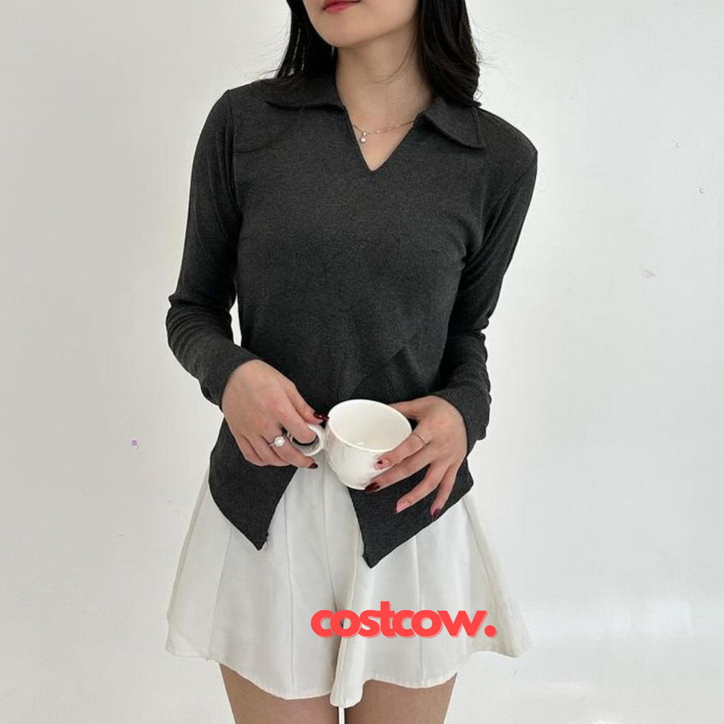 Jual [COSTCOW.ID] - Lyla Knit Top - Atasan Wanita Rajut Knit Longsleeve ...