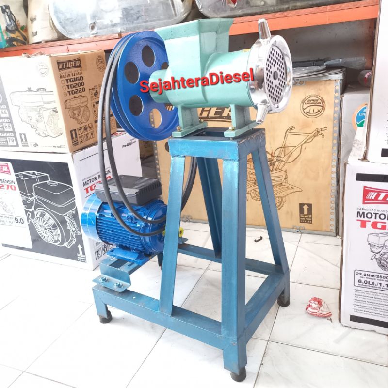 Jual Mesin Giling Daging BumbuPecel Ukuran 42+Mesin Penggerak | Shopee ...