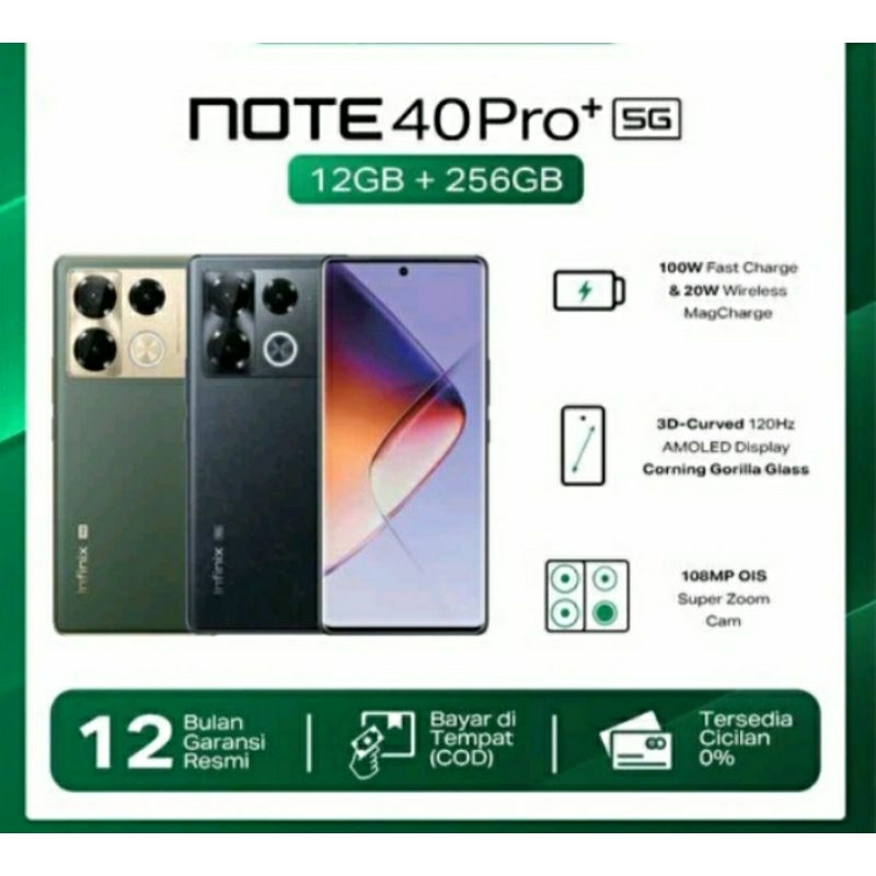 Jual Hp Infinix Note 40 Pro Plus 12+12/256 Gb Garansi Resmi | Shopee ...