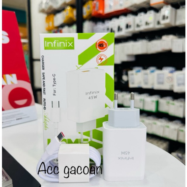 Jual Charger Casan Infinix Note 10 11 12 20 30 Pro ViP Original 45W 68W ...