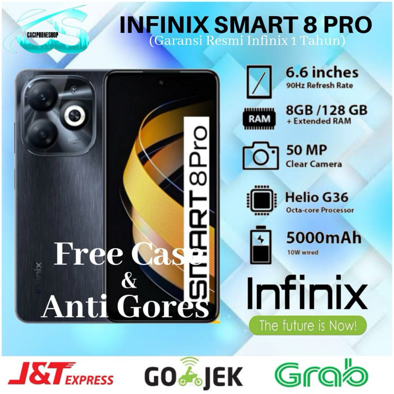 Jual INFINIX SMART 8 PRO RAM 8GB MEMORY 128GB 8/128GB 4/128GB GARANSI ...