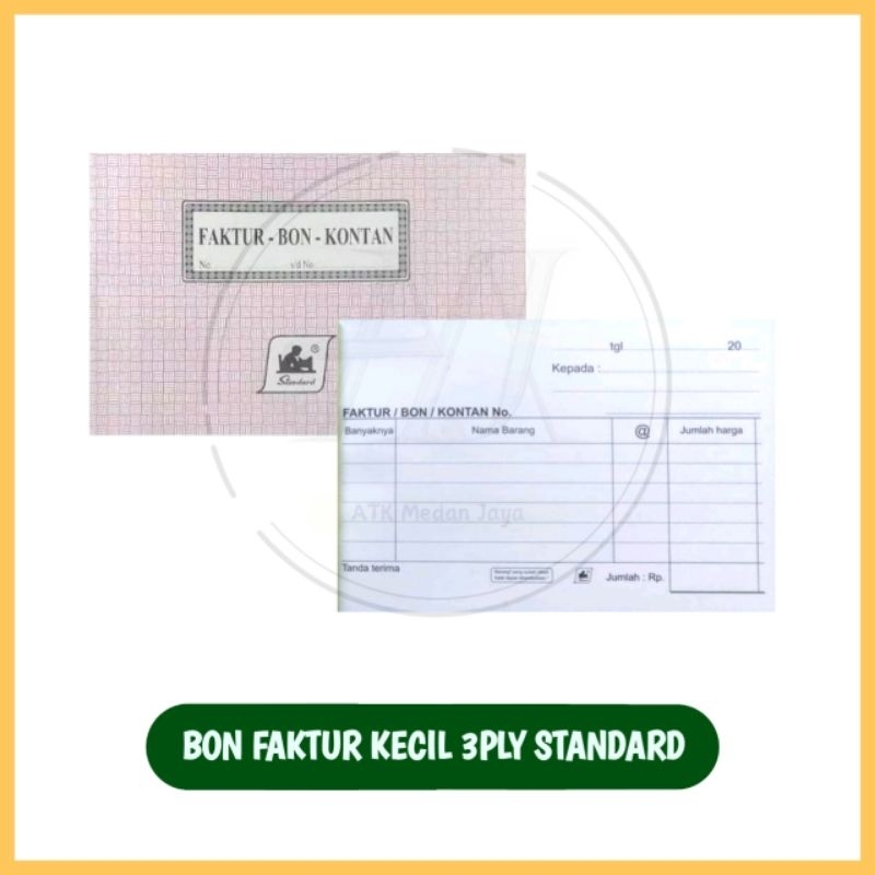 Jual Bon Faktur Kecil Standard Rangkap 3 (PCS) | Shopee Indonesia