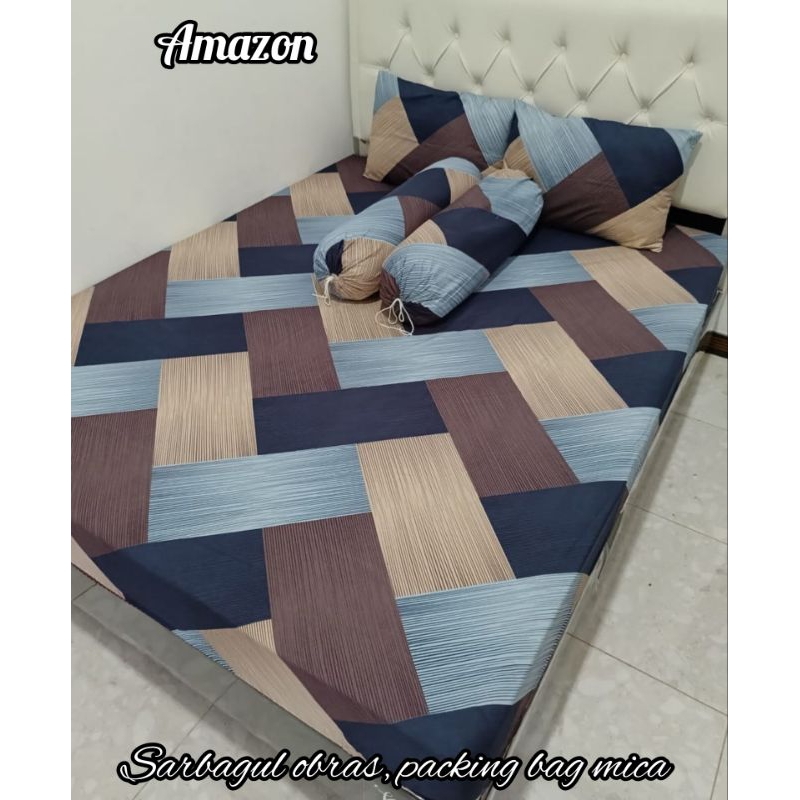 Jual SPREI HOMEMADE SPREI KARET SUDUT MOTIF ABSTRAK STAR GOLD HITAM ...