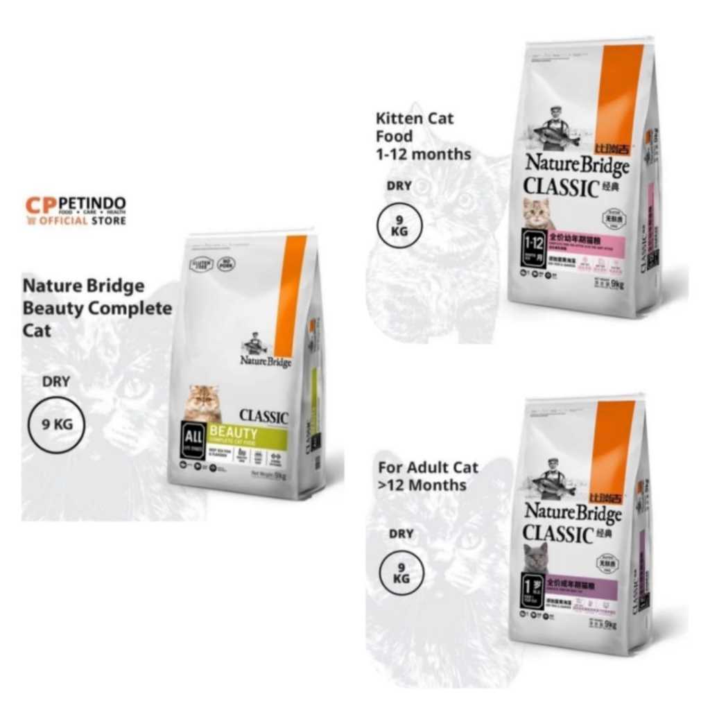 Jual Nature Bridge cat 9 kg Beauty Adult Kitten makanan kucing ...