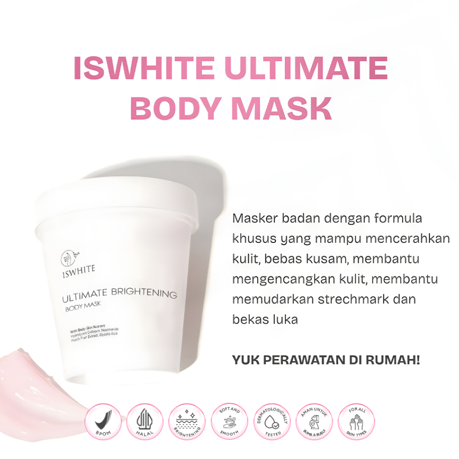 Jual ISWHITE Ultimate Brightening Body Mask (Masker Badan) | Shopee ...