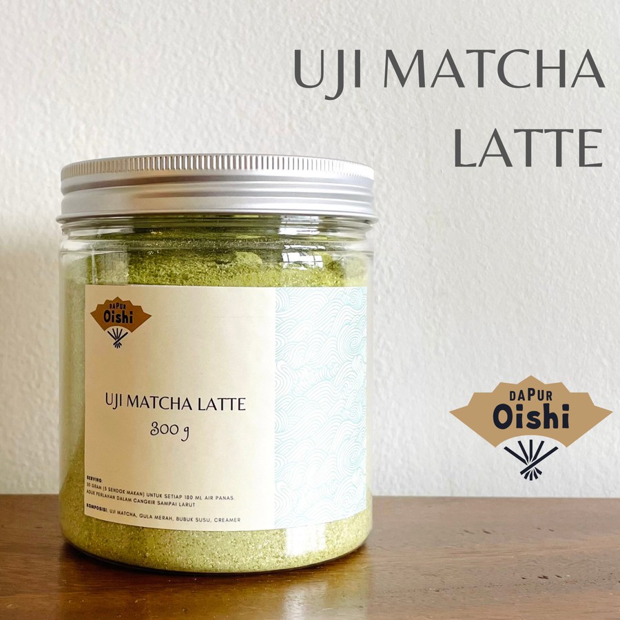 Jual Uji Matcha Latte with Gula Aren 300g (10 servings / Semi Sweetened ...