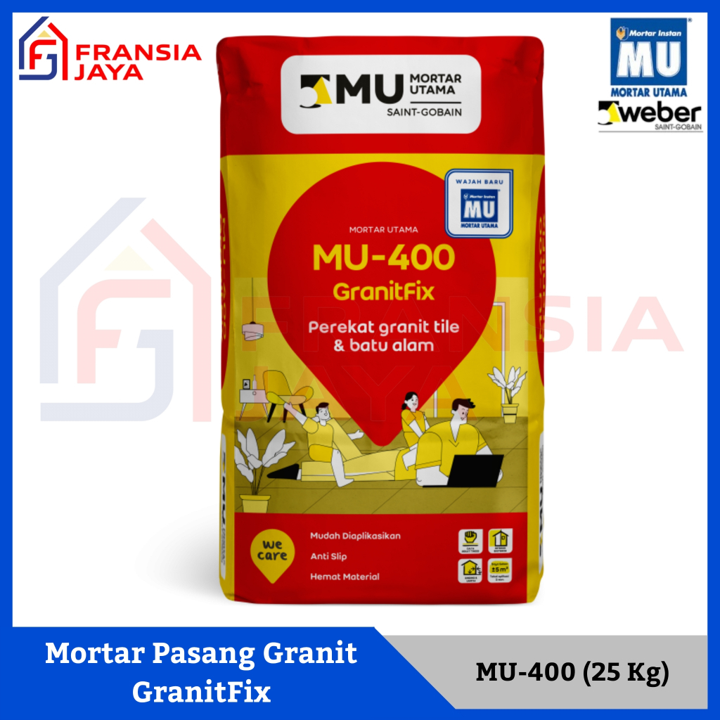 Jual MU-400 | MU400 Mortar Pasang Granit GranitFix 25kg |25 kg Mortar ...