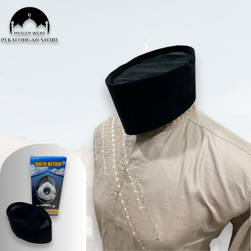 Jual Peci / Songkok Batu Hitam / Peci Hitam / Songkok Murah Berkualitas ...