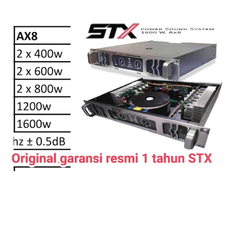 Jual Power Sound System STX AX8 original garansi resmi 1 tahun | Shopee ...