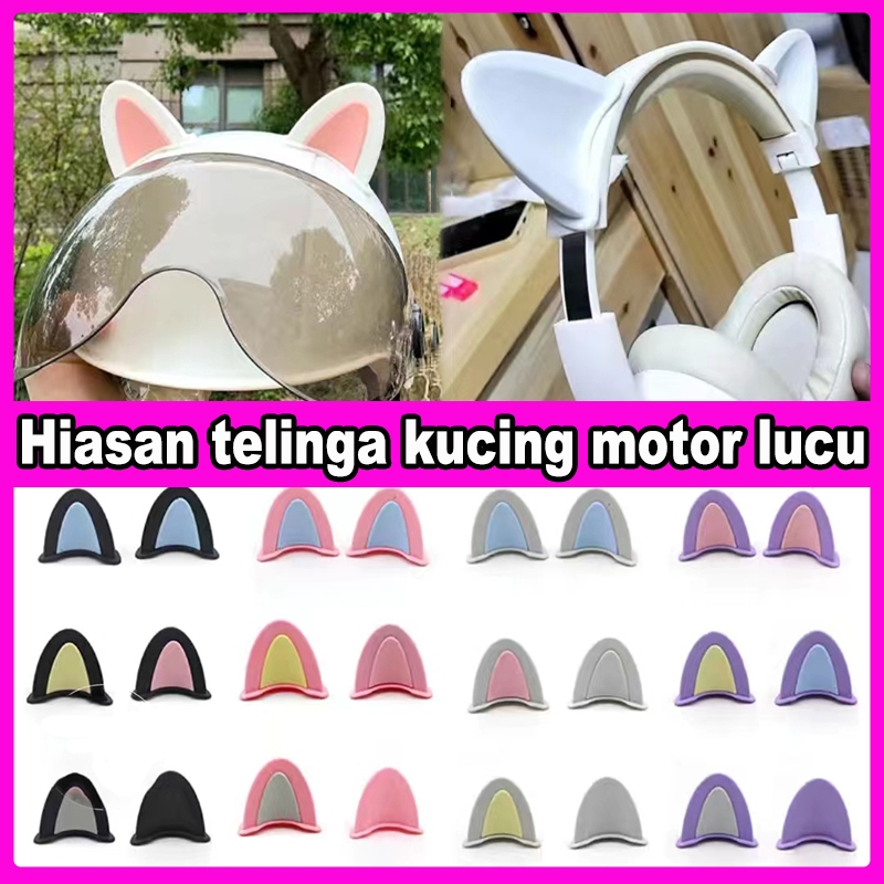Jual Telinga kucing helm Aksesoris helm Telinga helm Hiasan helm lucu ...