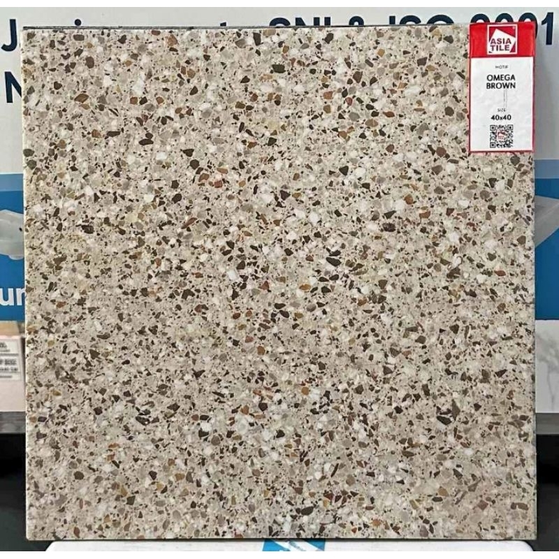 Jual Keramik Teras 40x40 Motif Terazzo / Keramik Lantai Asia Omega ...
