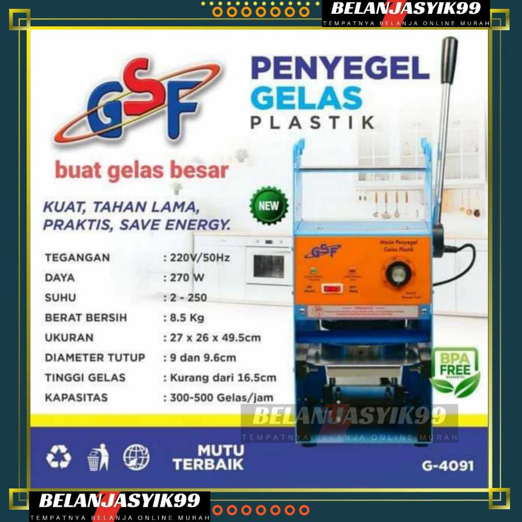 Jual CUP SEALER GSF G-4091 / SEALING MACHINE GSF G 4091 16OZ / MESIN ...